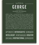 George | Name Art Print – Name Stories