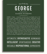 George | Name Art Print – Name Stories