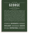 George Personalized Name Meaning Art Prints – Name Stories