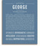 George Personalized Name Meaning Art Prints – Name Stories