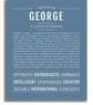 George Personalized Name Meaning Art Prints – Name Stories