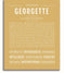 Georgette Personalized Name Meaning Art Prints – Name Stories
