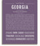 Georgia Personalized Name Meaning Art Prints – Name Stories