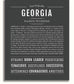 Georgia Personalized Name Meaning Art Prints – Name Stories
