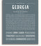 Georgia | Name Art Print – Name Stories