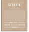 Georgia | Name Art Print – Name Stories