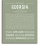 Georgia | Name Art Print – Name Stories