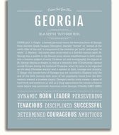 Georgia | Name Art Print – Name Stories