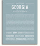 Georgia | Name Art Print – Name Stories