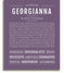Georgianna | Name Art Print – Name Stories