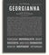 Georgianna Personalized Name Meaning Art Prints – Name Stories