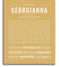 Georgianna | Name Art Print – Name Stories