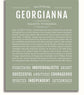 Georgianna | Name Art Print – Name Stories