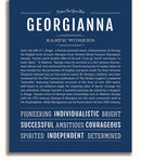Georgianna | Name Art Print – Name Stories