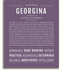 Georgina | Name Art Print – Name Stories