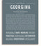 Georgina Personalized Name Meaning Art Prints – Name Stories