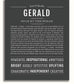 Gerald | Name Art Print – Name Stories