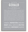 Gerald | Name Art Print – Name Stories
