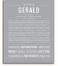 Gerald | Name Art Print – Name Stories