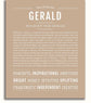Gerald | Name Art Print – Name Stories