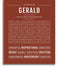 Gerald | Name Art Print – Name Stories
