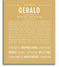 Gerald | Name Art Print – Name Stories