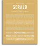 Gerald | Name Art Print – Name Stories