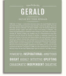 Gerald | Name Art Print – Name Stories
