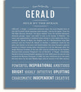 Gerald | Name Art Print – Name Stories