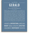 Gerald | Name Art Print – Name Stories