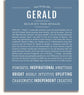 Gerald | Name Art Print – Name Stories