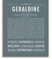 Geraldine | Name Art Print – Name Stories