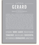 Gerard | Name Art Print – Name Stories