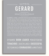 Gerard | Name Art Print – Name Stories