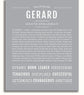 Gerard | Name Art Print – Name Stories