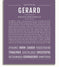 Gerard Personalized Name Meaning Art Prints – Name Stories