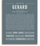 Gerard | Name Art Print – Name Stories