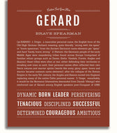 Gerard | Name Art Print – Name Stories