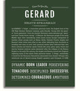 Gerard | Name Art Print - Personalized Custom Gifts – Name Stories