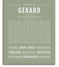 Gerard | Name Art Print – Name Stories