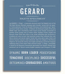 Gerard | Name Art Print – Name Stories