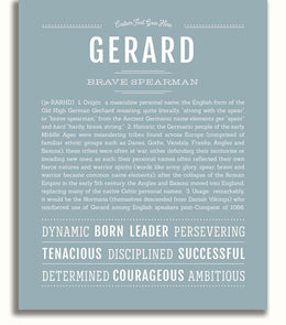 Gerard | Name Art Print – Name Stories