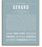 Gerard | Name Art Print – Name Stories