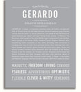 Gerardo | Name Art Print – Name Stories