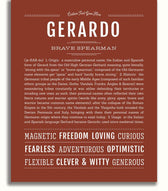 Gerardo | Name Art Print – Name Stories
