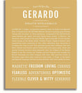 Gerardo | Name Art Print – Name Stories
