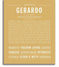Gerardo | Name Art Print – Name Stories