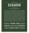 Gerardo | Name Art Print – Name Stories