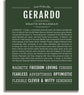 Gerardo | Name Art Print – Name Stories