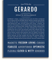 Gerardo | Name Art Print – Name Stories